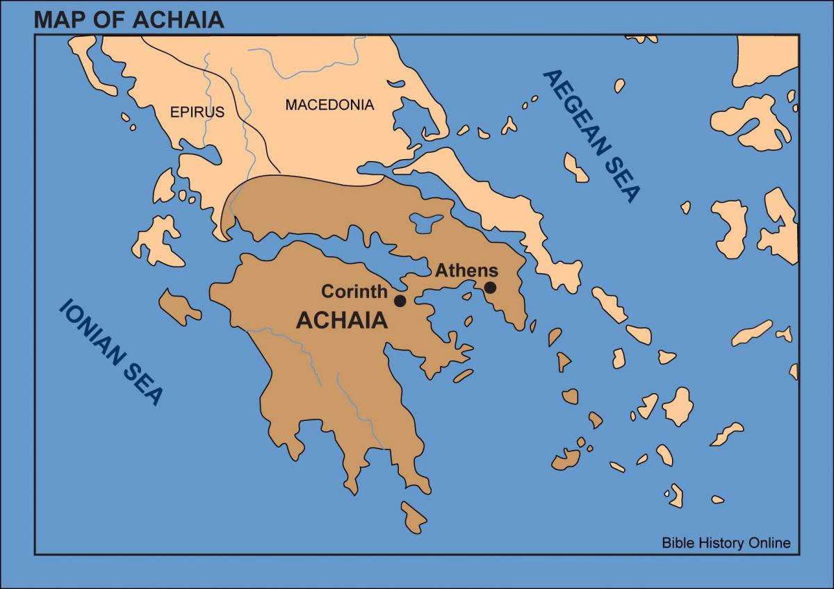 Corinto Grecia mapa - Mapa Corinto Grecia (Sur de Europa - Europa)